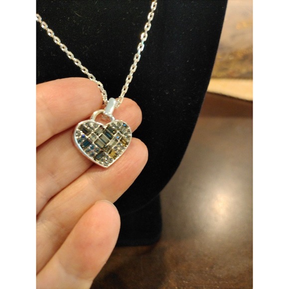 Givenchy | Jewelry | Gorgeous Sparkling Vintage Givenchy Heart Necklace ...